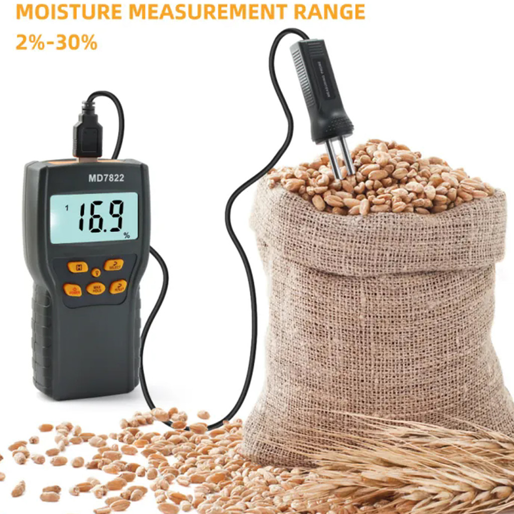 ⭐️COD/Best Quality⭐️LCD Digital Grain Moisture Meter /Humidity Tester ...