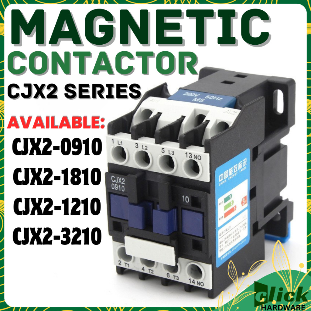 CJX2 Series AC Magnetic Contactor 0910 1210 1810 3210 | Shopee Philippines