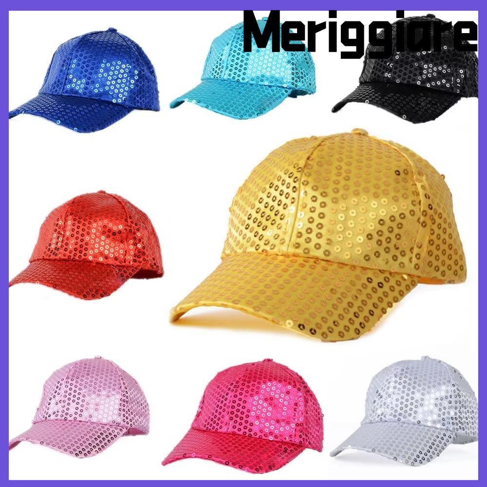 MERIGGIARE Baseball Cap, Sequined Elegant Peaked Cap, Punk Hip Hop ...