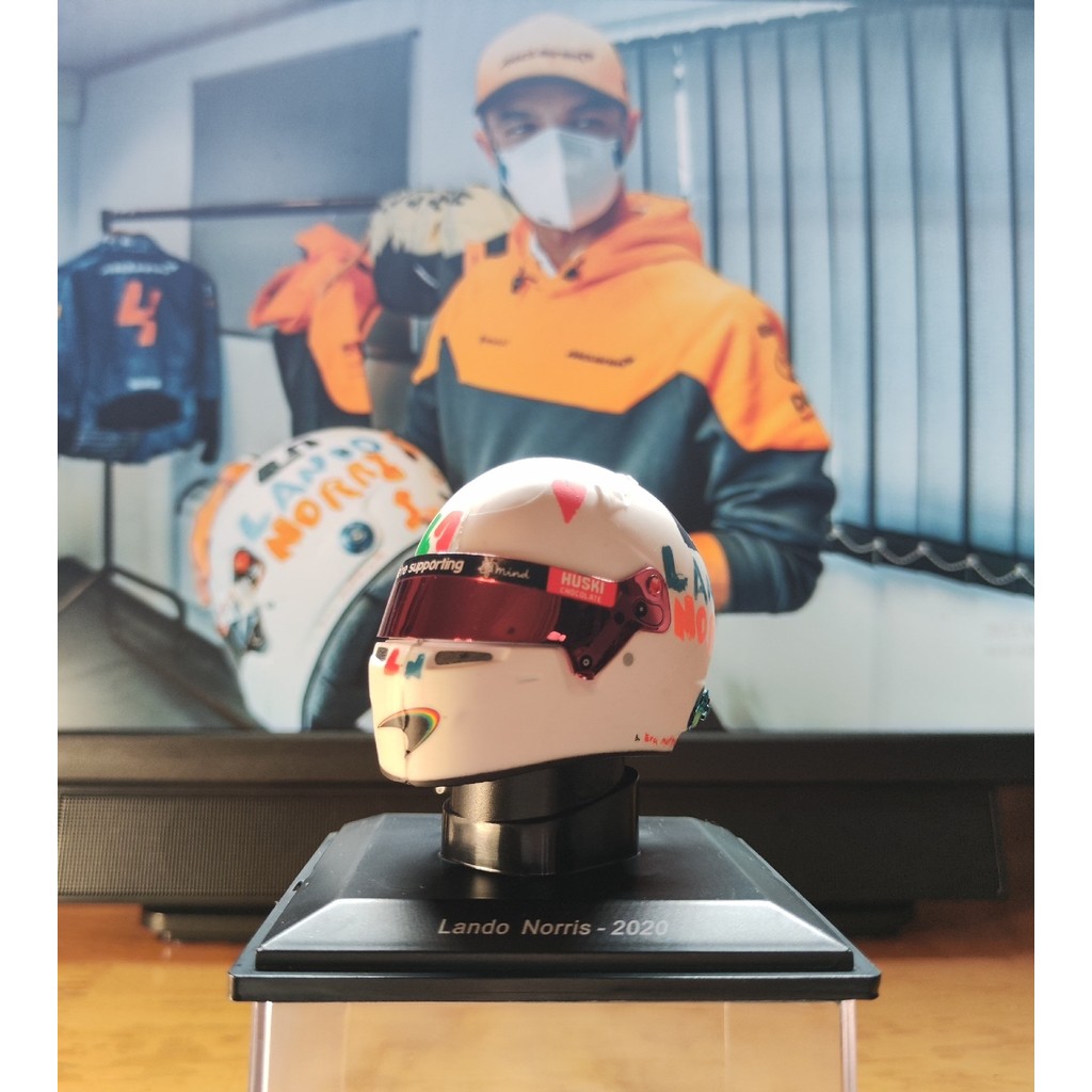 F1 Helmet Model 1: 5 Spark Norris 2020 Helmet McLaren MCL35 Norris ...