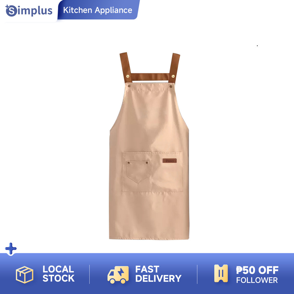 Simplus Waterproof Apron Wear-Resistant Chef Waiter Coffee Shop BBQ ...