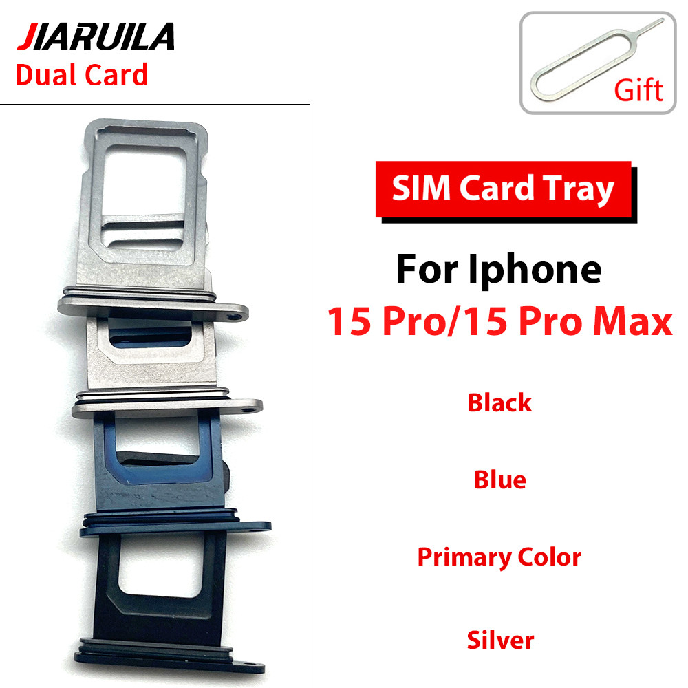 Dual Sim Card Tray Slot Holder Adapter For Phone 15 Pro / 15 Pro Max ...