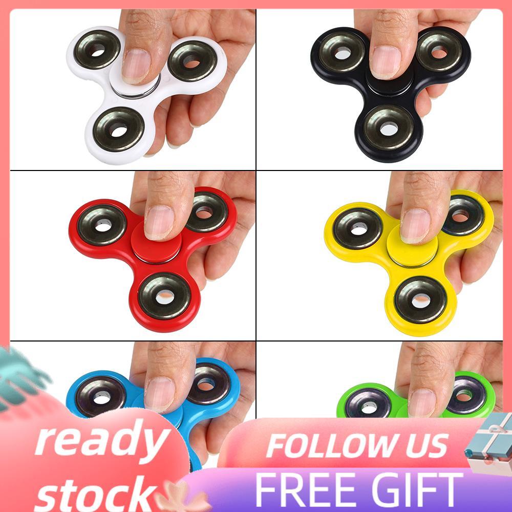 hanhan1 Tri Triangle Fidget Hand Finger Spin Spinner Widget Focus EDC ...