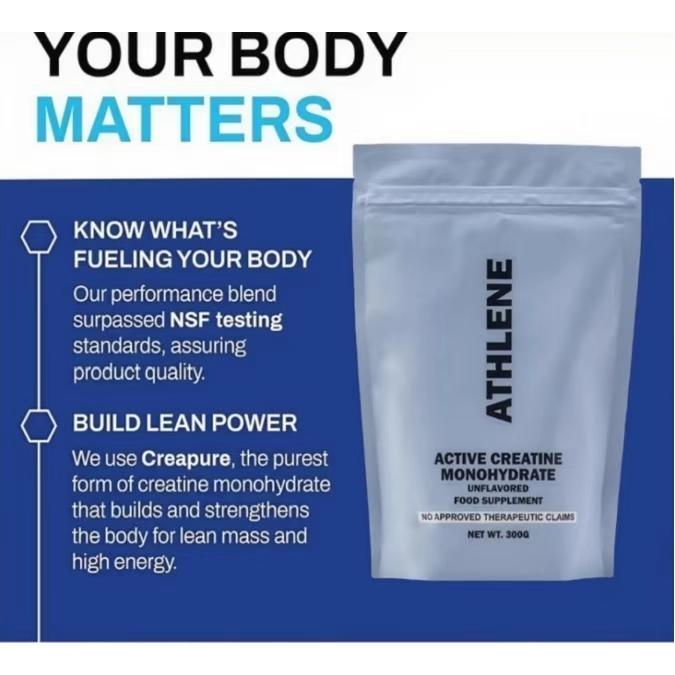 Athlene Active Creatine Monohydrate Micronized 300g for Maximum ...