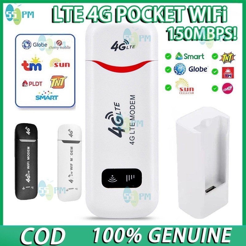 4G Wireless LTE WiFi Router Modem Universal SIM Card 150Mbps USB ...