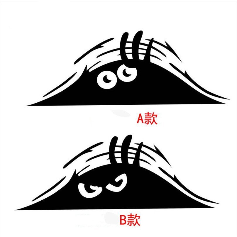 R800Foreign Trade Peeking Monster Auto Dune Monster Car Sticker Peek-a ...