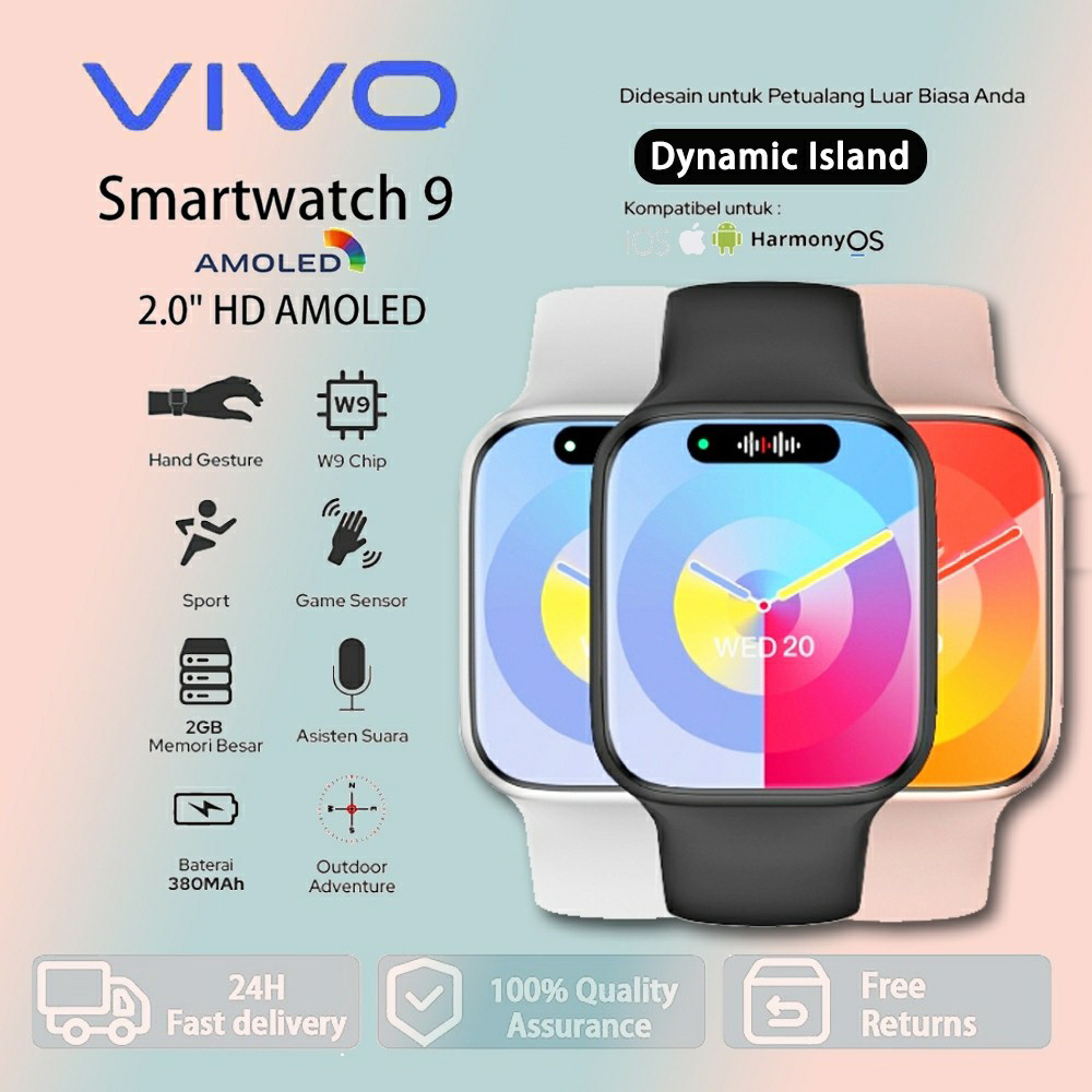 VIVO S9 Max Smartwatch Watch 2.19 "HD Full Touch Screen Bluetooth Hand ...