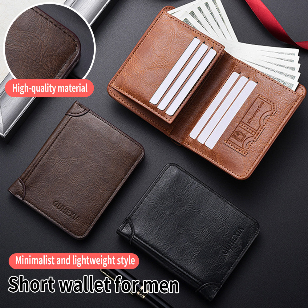 New Style Men's Wallet Thin Short Card Holder Trendy Student ...