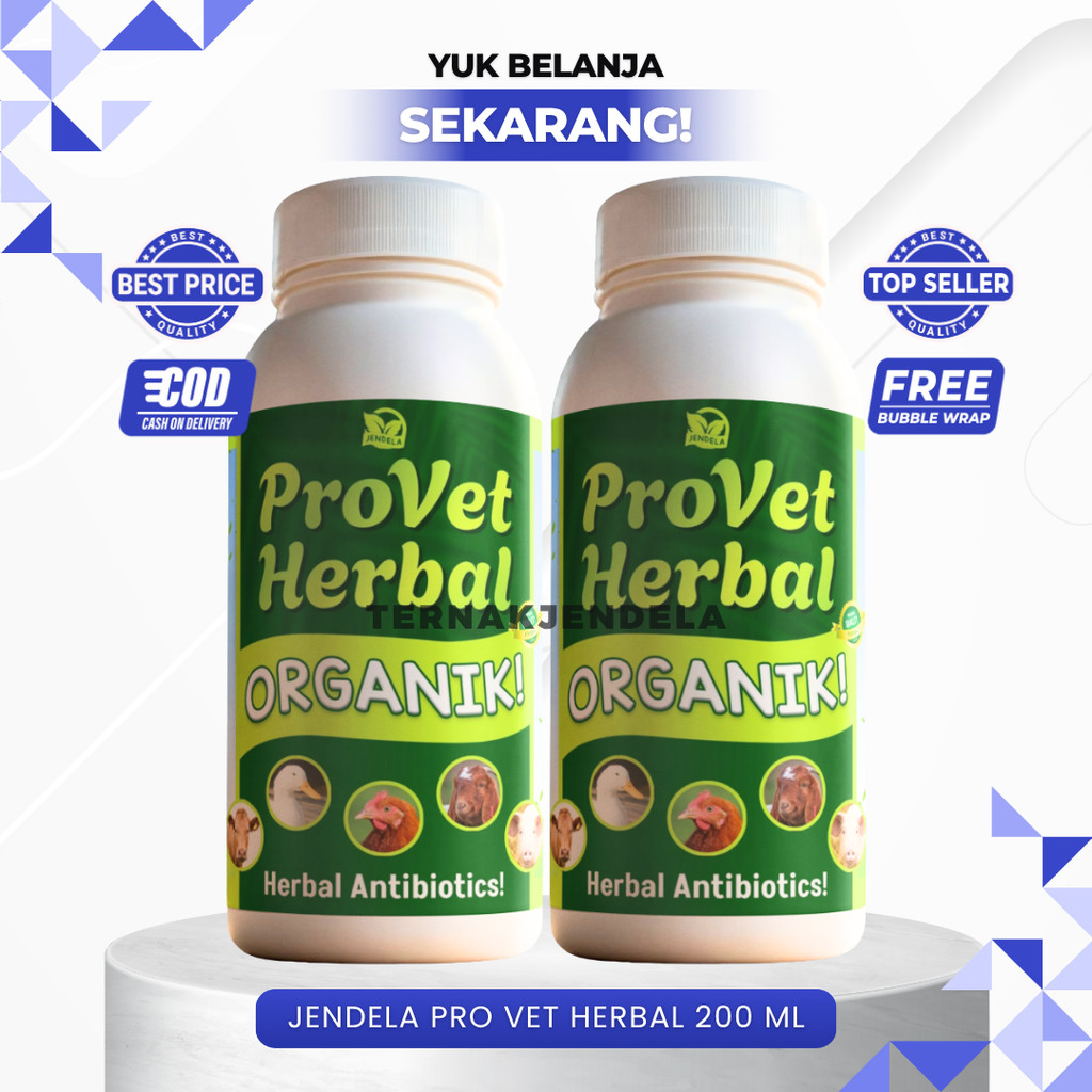 PRO VET HERBAL WINDOW 200 ML - Growth Promotor Vitamin Ecovet | Shopee ...