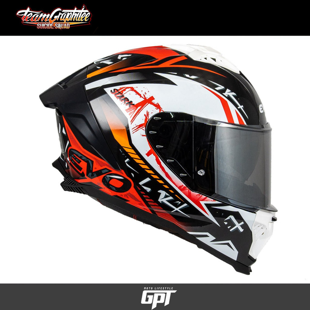 EVO Helmet SRX STARK Full Face Dual Visor with Free Clear Lens | Shopee ...