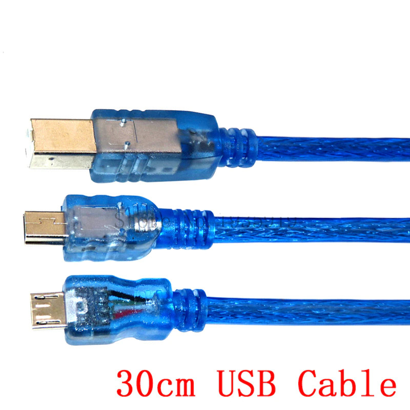 USB Cable (USB-C / Micro-USB / Mini-USB) to USB-A, 30 cm | Shopee ...