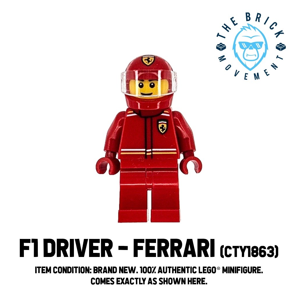 SPEED CHAMPIONS Formula 1 Ferrari F1 Driver Minifigure | Shopee Philippines