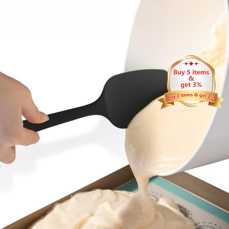 1pcs Pastry Scrape Baking Scraper Non-Stick Silicone Rubber Spatula ...