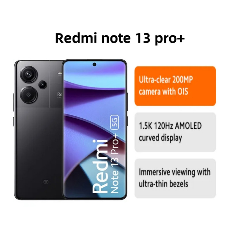 Xiaomi Redmi Note 13 Pro+ 5G 12+256GB/12+512GBBlack Global Edition ...
