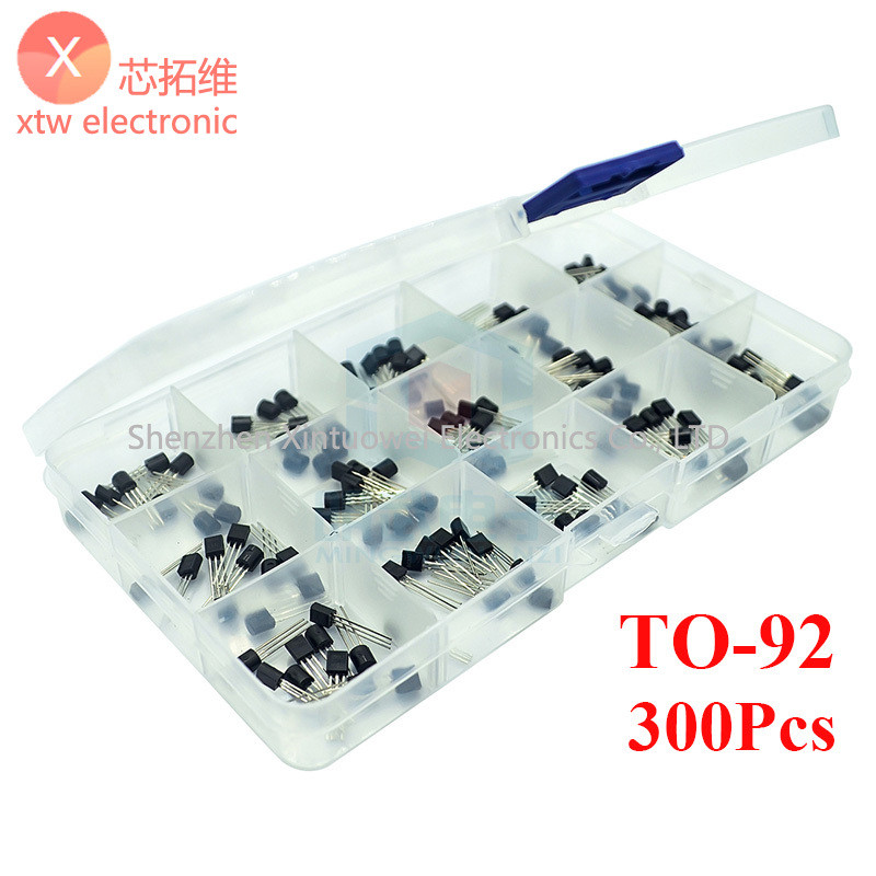 300Pcs/box Low-power Transistor TO-92 Common Models 15 Types of ...