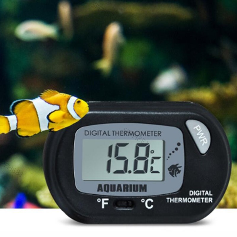 LCD Digital Aquarium Thermometer Fish Tank Water Meter Temp Detector ...
