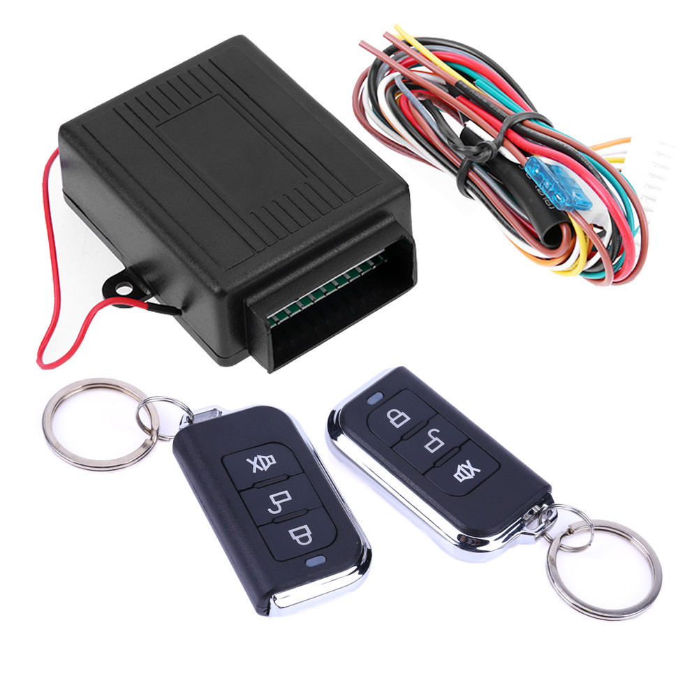 Central Door Lock Keyless Locking Kit Universal Car Remote Central Door ...