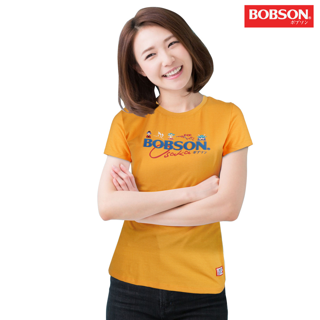 Bobson Ladies' Basic Missed Lycra Tees Regular Fit 80378 (Amber) | Shopee Philippines