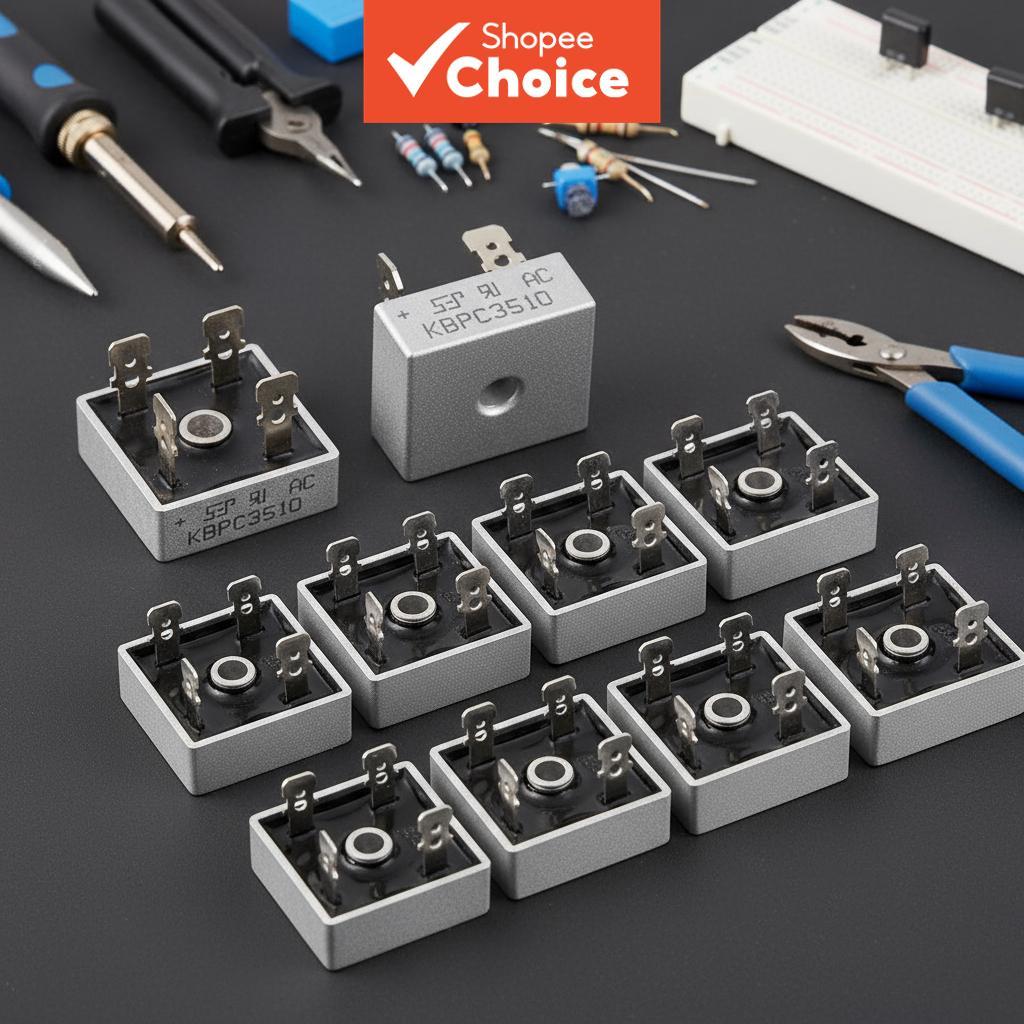 10 Pieces KBPC3510 35A 1000V Silicon Bridge Rectifier Diode Single ...