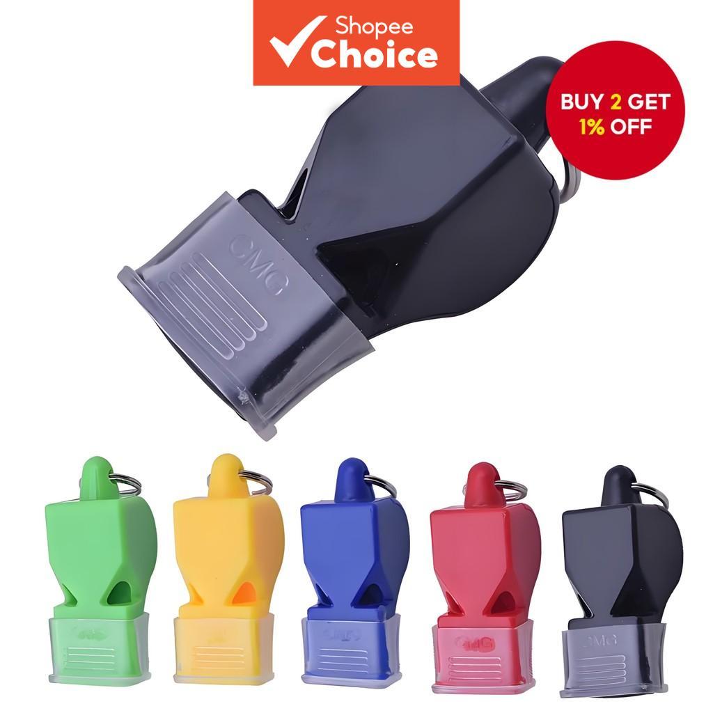 Mouthguard-equipped whistles, available in various colors, are designed ...
