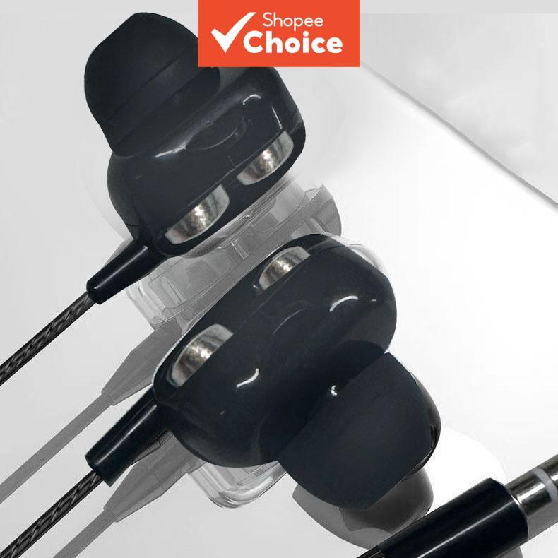 Earphone Bass 4D Double Speaker 3.5MM Dual Drive Stereo Earphone with ...