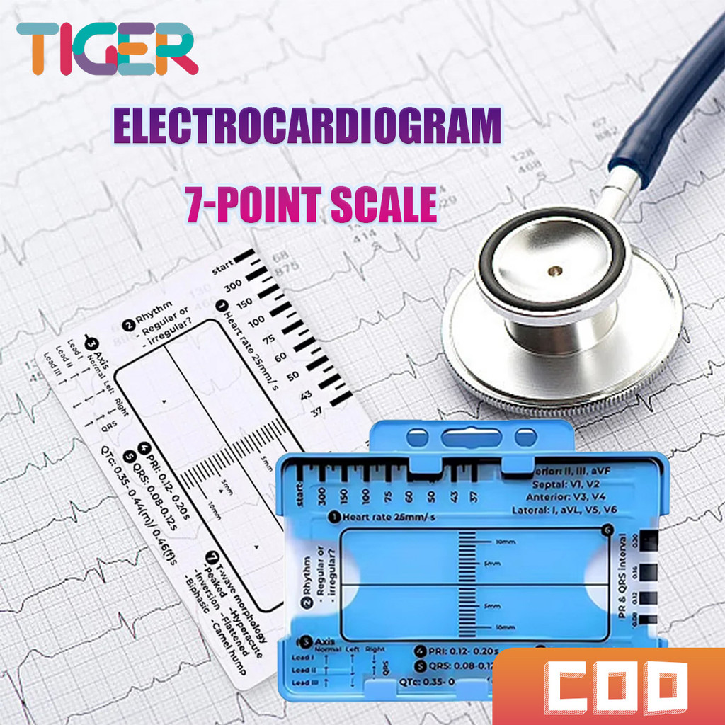 Portable ECG 7 Step Ruler and Assessment Tool by ONE-MAYSHOW for ...