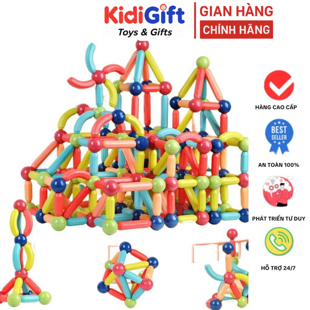 64-piece Magnetic Puzzle Set - Safe Smart Assembly for Children ...