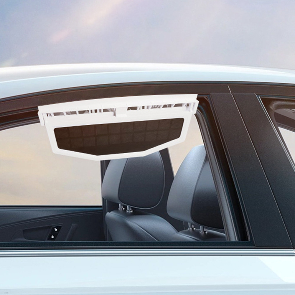 COD⭐ Solar Powered Car Window Air Vent Fan with 3 Air Outlets Auto Vent ...