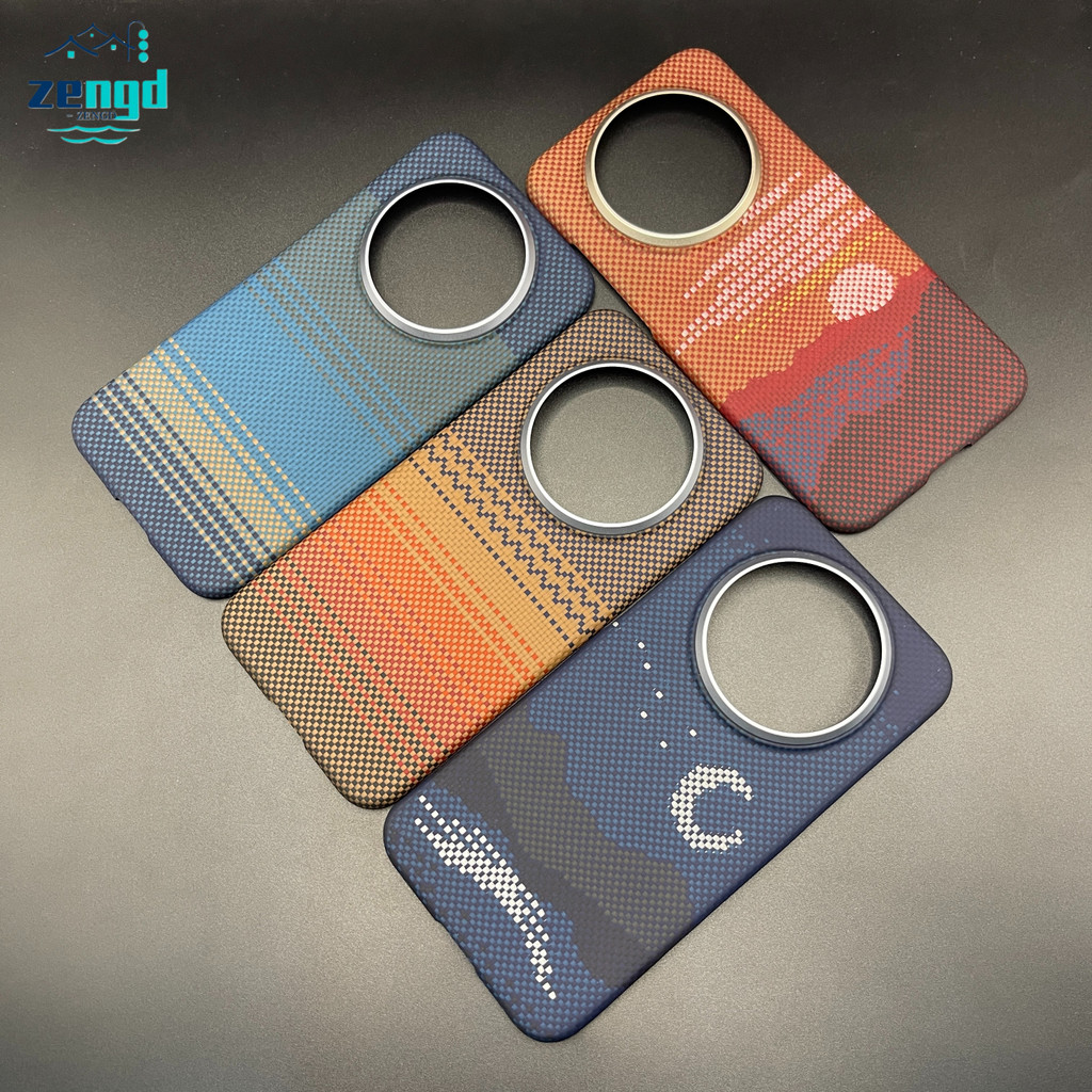 For Magnetic Magnets Carbon Fabric Fiber Aramid Case For Huawei Mate 70 ...