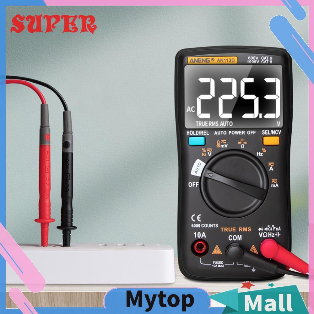 AN113D Backlight Multimeter AC/DC Voltage Tester Voltmeter (Black ...