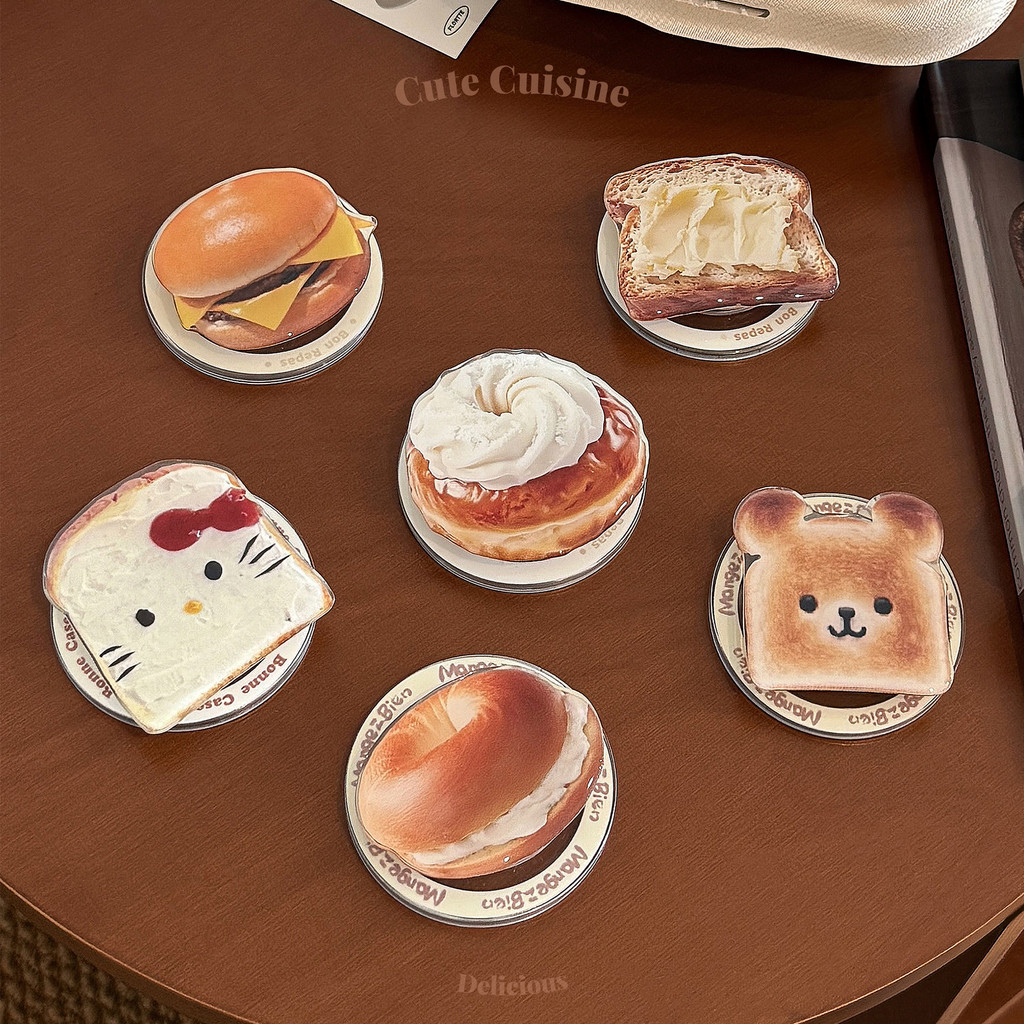 griptok griptok magsafe Not Late ins Japan Korea Cute Bread Toast ...