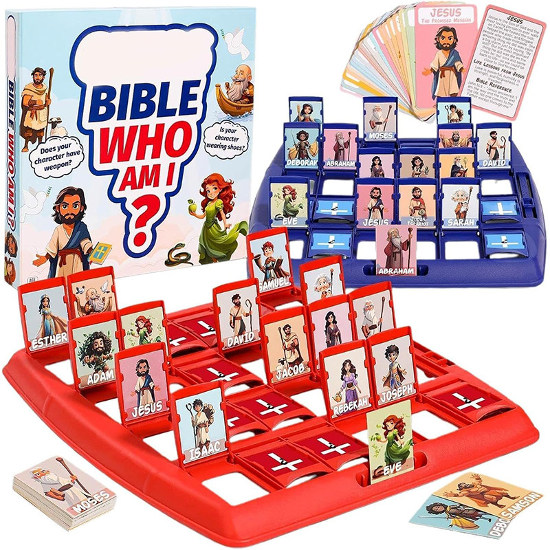GoGo Bible Who I Am Board Games For Kids | 24 Holy Bible Characters ...