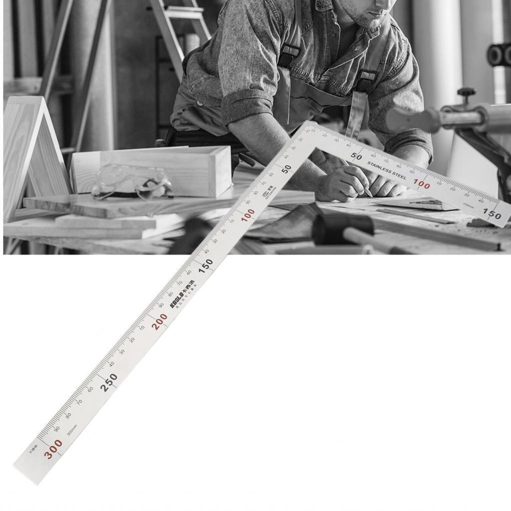 yoaushop 90 Degree Right Angle Finder Ruler Stainless Steel Easy to ...