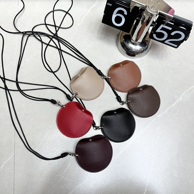2025 New Style Fashion Earphone Bag PU Shoulder Bag Small Round Bag Men ...