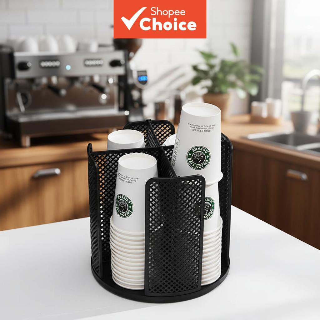 Modern cup holder for paper cups, desktop storage solution for ...