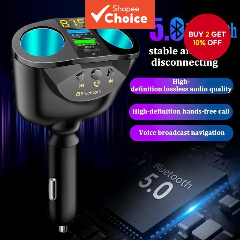 QC3.0 Car Cigarette Lighter Socket Adapter Dual USB 4.8A 36W Fast ...
