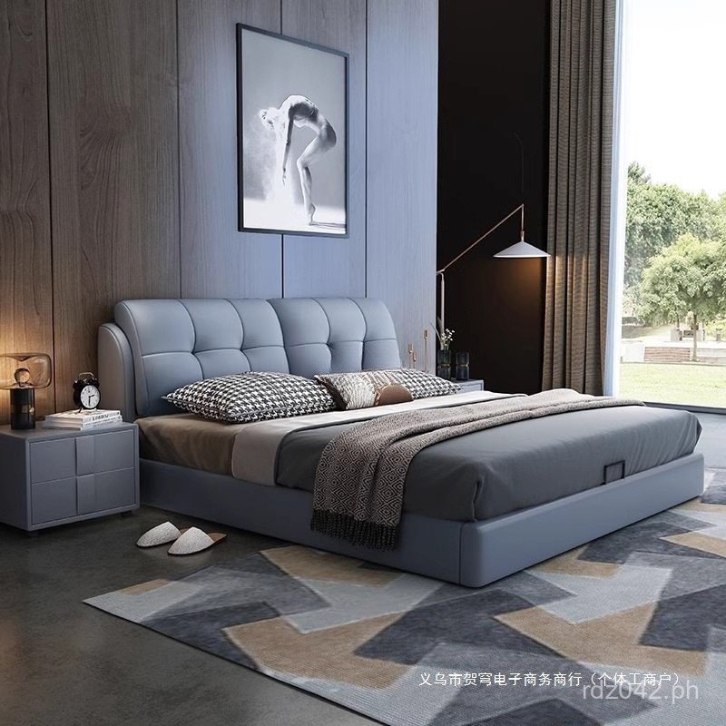 Bedroom Bed Elegant Home Master Bedroom Bed Modern Simple2025New style ...