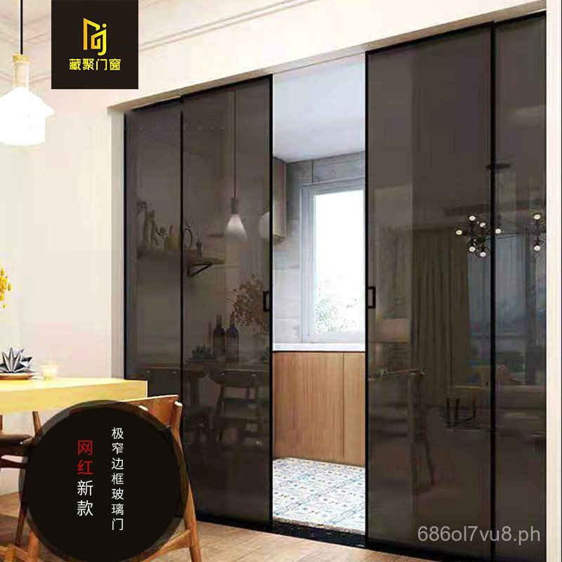 Aluminum Alloy Ultra-Narrow Sliding Door for Balcony, Living Room ...