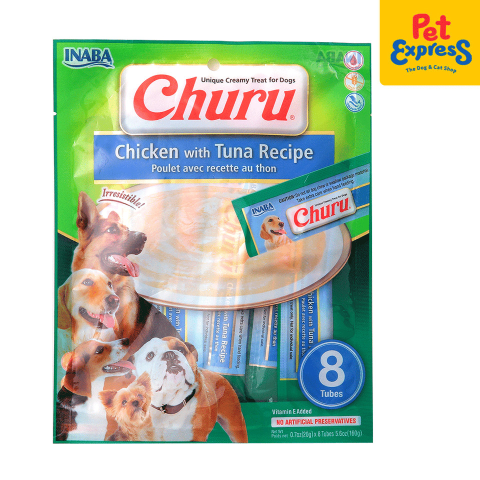 Inaba Churu Chicken with Tuna Recipe Dog Treats 20gx8 (USD-602 ...