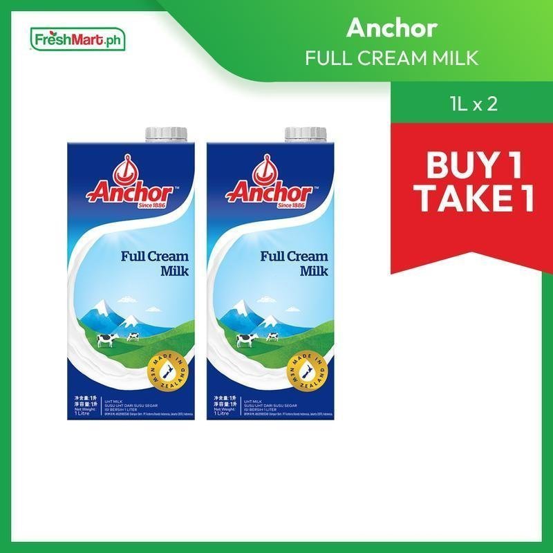 BUY 1 TAKE 1 - Anchor Full Cream Milk 1L [Expiry:Nov. 29 2025] | Shopee ...