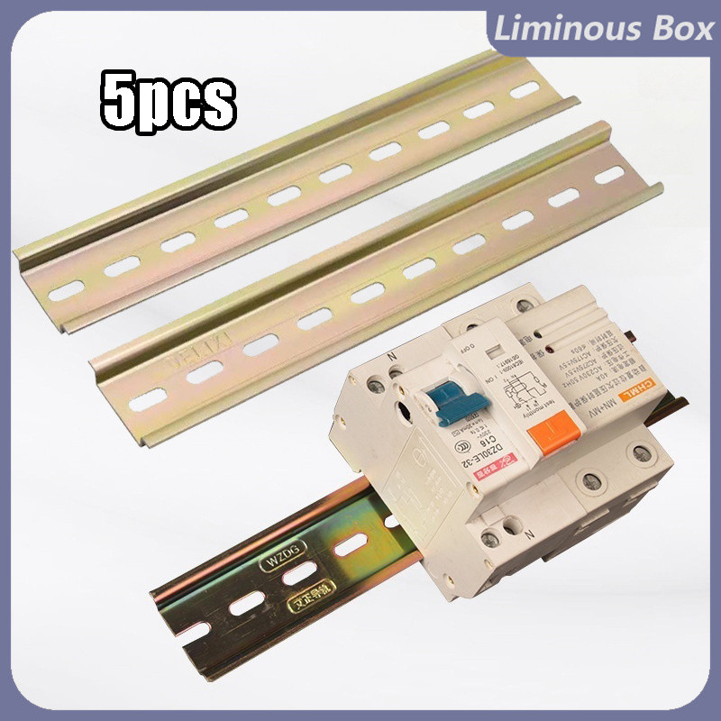 5pcs 20/40cm DIN Rail Metal Mounting Rail Relay Rail for Circuit ...