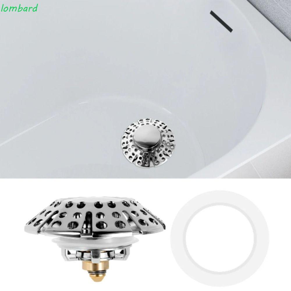 LOMBARD Brass ABS Tub Drain Stoppers, Press Type Stoppers Pop Up ...