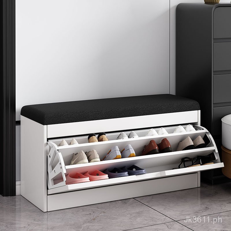 Shoe Changing Bench Shoe Wearing Bench Long Bench Flip Bucket Entrance ...