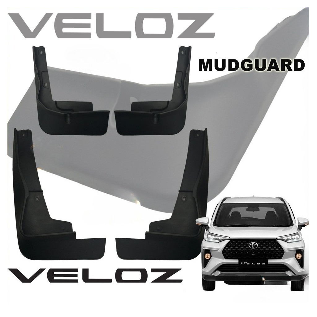 Toyota Veloz 1.5E 2022 to 2025 OEM Mudguard W/ 8PCS SCREWS Mud Guard ...