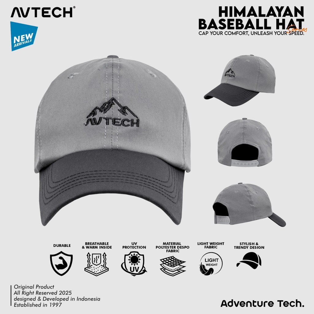 AVTECH - Baseball Hat Caps Outdoor Casual Lifestyle Urban Sports All ...