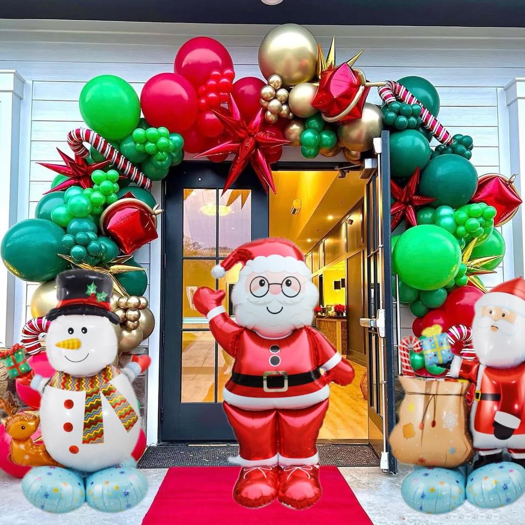 ☘️ readystock ☘️ christmas balloon santa xmas christmas decoration 2025 ...