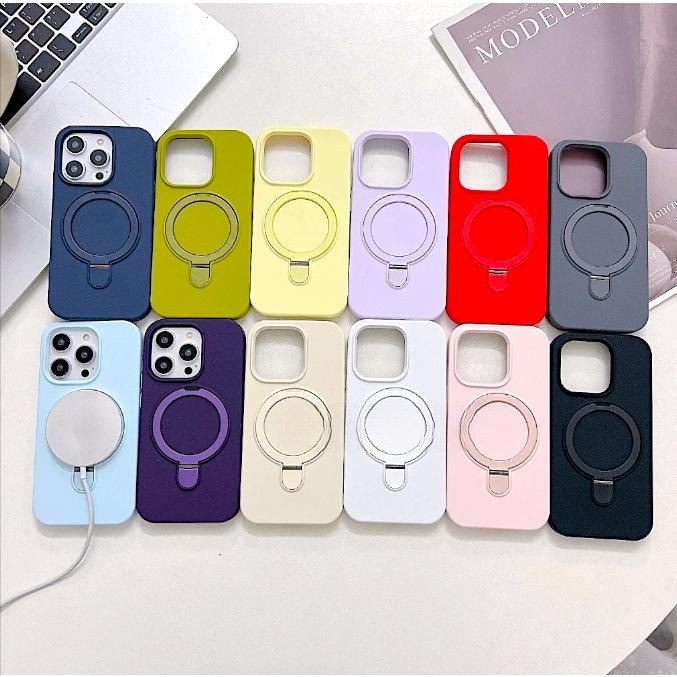 Drop-proof Magnetic Case Silicone with Invisible Stand Samsung a06 a07 ...