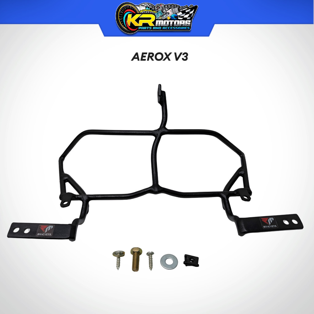 RM BRACKET AEROX V3 AUXILLIARY LIGHTS BRACKET BLACK POWDER COATED IRON ...