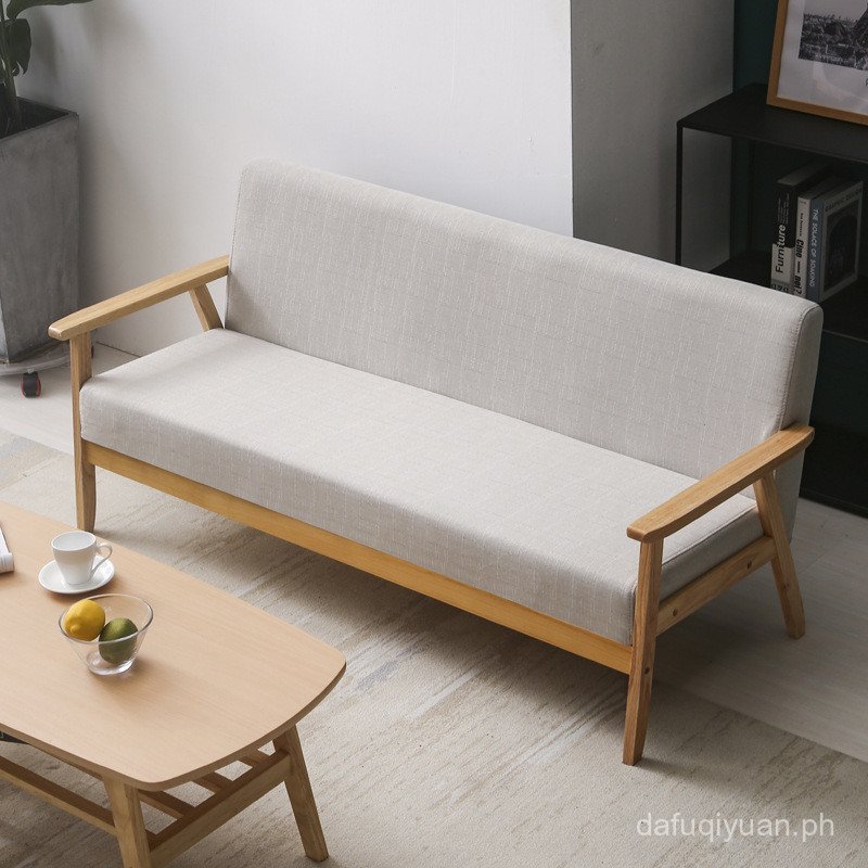 Small Apartment Simple Modern Sofa New Country Style Fabric Double ...