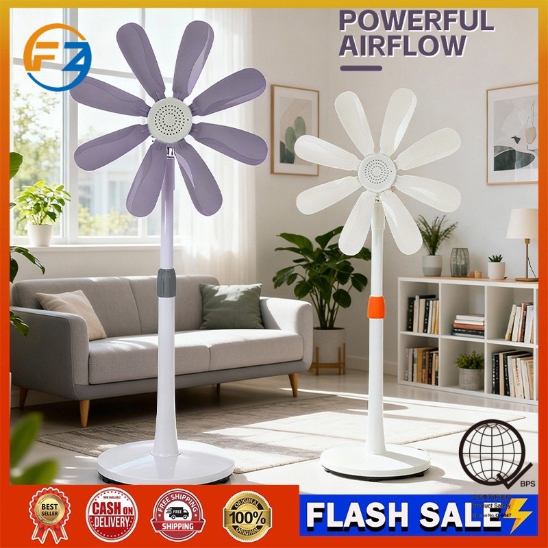 FZ 8 Blades Stand Fan Mute Super Strong Wind Adjustable High 180 ...